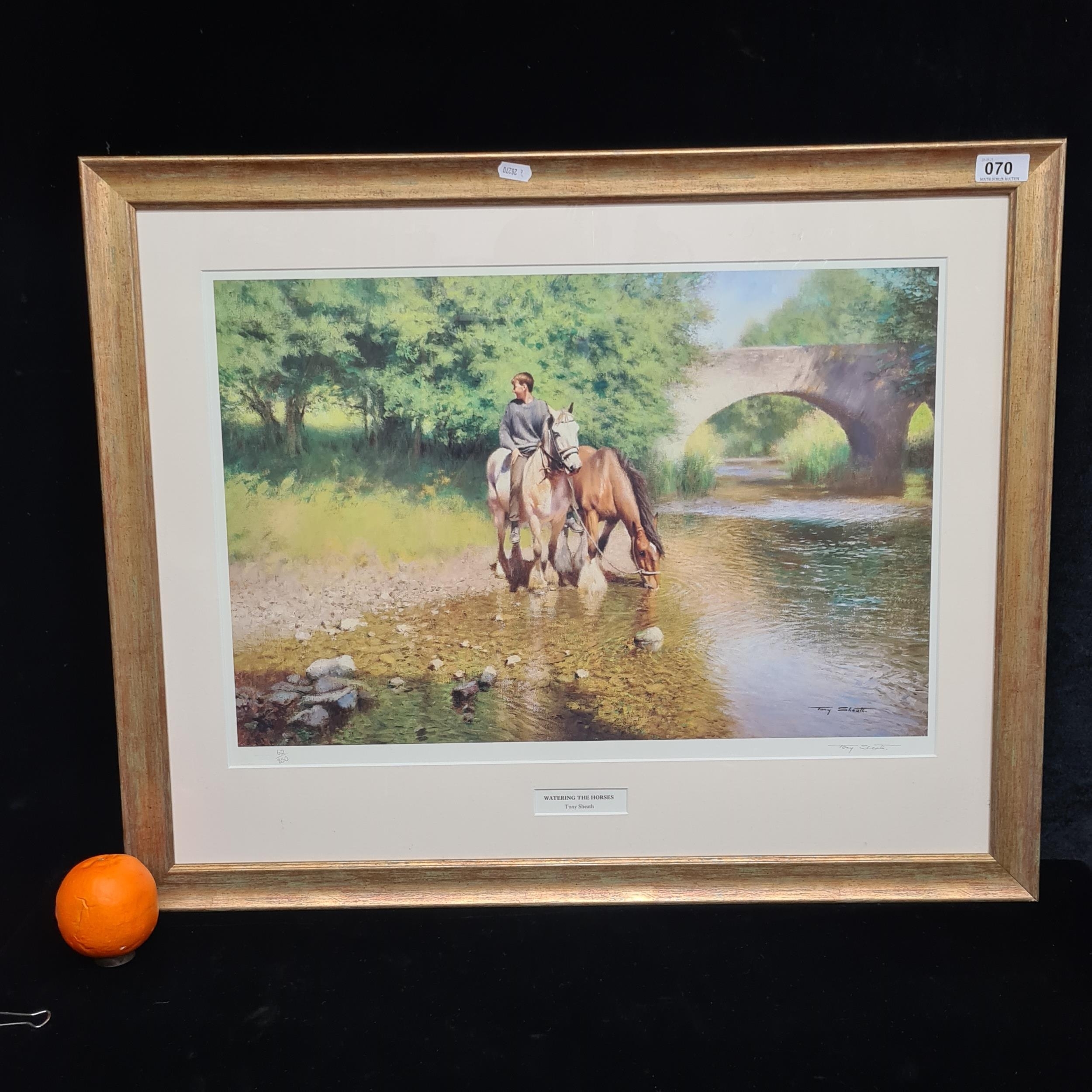 Tony Sheath | Watering the Horses | MutualArt