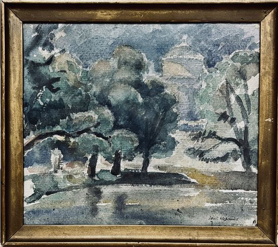 Wacław Wąsowicz | Water feature of the Temple of Vesta, Saski Park in ...