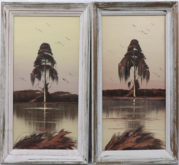 James Gibson | Florida Highwaymen Pair Monochromes | MutualArt