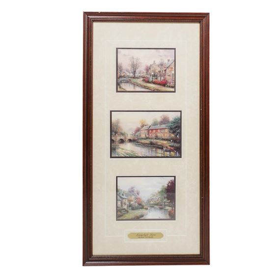 Thomas Kinkade | Lamplight Lane Triple Print Framed Wall Art | MutualArt