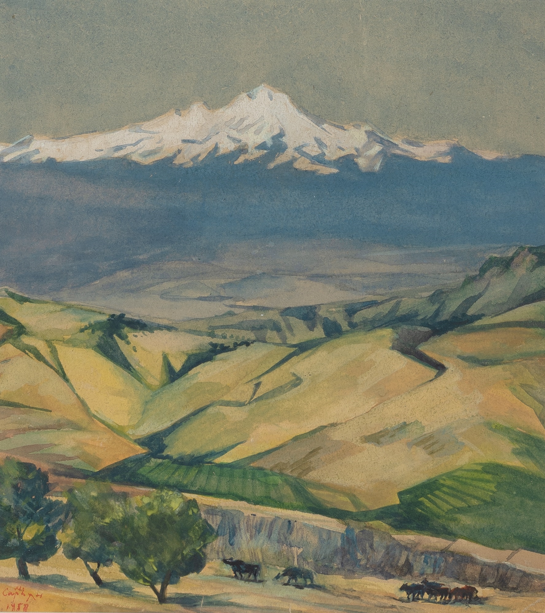 Martiros Sergeevich Saryan | Tumanyan Village (1958) | MutualArt