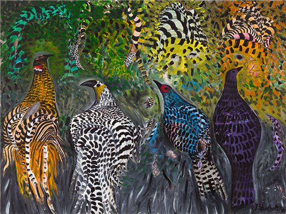 Jack Leonard Shadbolt | Birds in a Thicket (1982 - 1989) | MutualArt