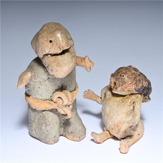 Marnix Hoys | 2 glazed ceramic figures | MutualArt