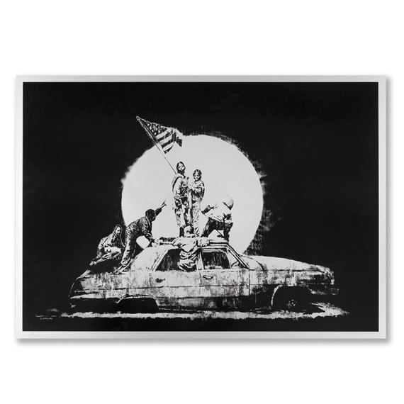 Banksy | Flag (Silver (2006) | MutualArt