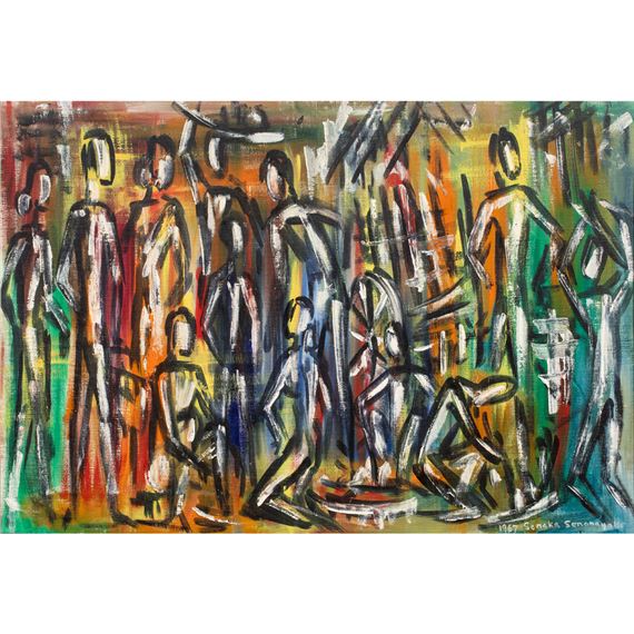 Senaka Senanayake | Untitled (Figures (1967) | MutualArt