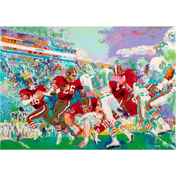 LeRoy Neiman | San Francisco vs Miami Dolphins (1985) | MutualArt