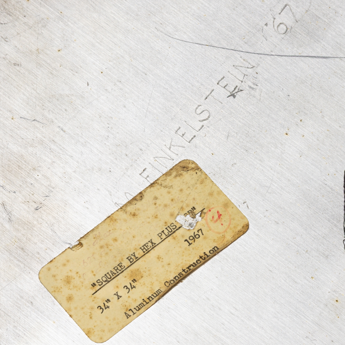 Max Finkelstein | Square x Hex Plus Red (1967) | MutualArt