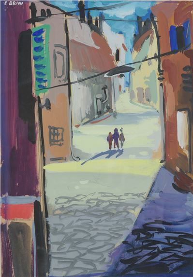 Ercole Brini | Strada di paese | MutualArt
