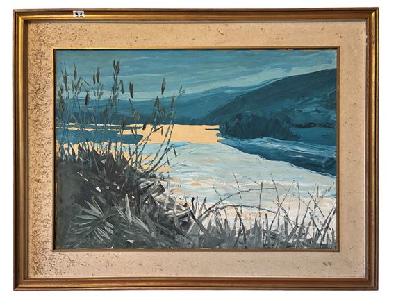 Mario Berrino | Paesaggio fluviale | MutualArt