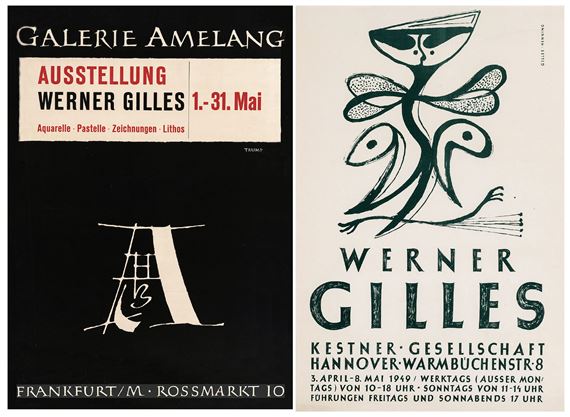 Werner Gilles | Plakat zur Ausstellung Werner Gilles in der Kestner ...