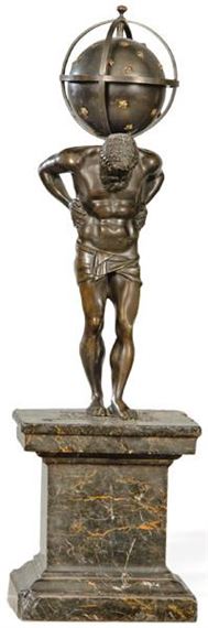 French School, 19th Century | Atlas Cargando el Mundo en su Espalda ...