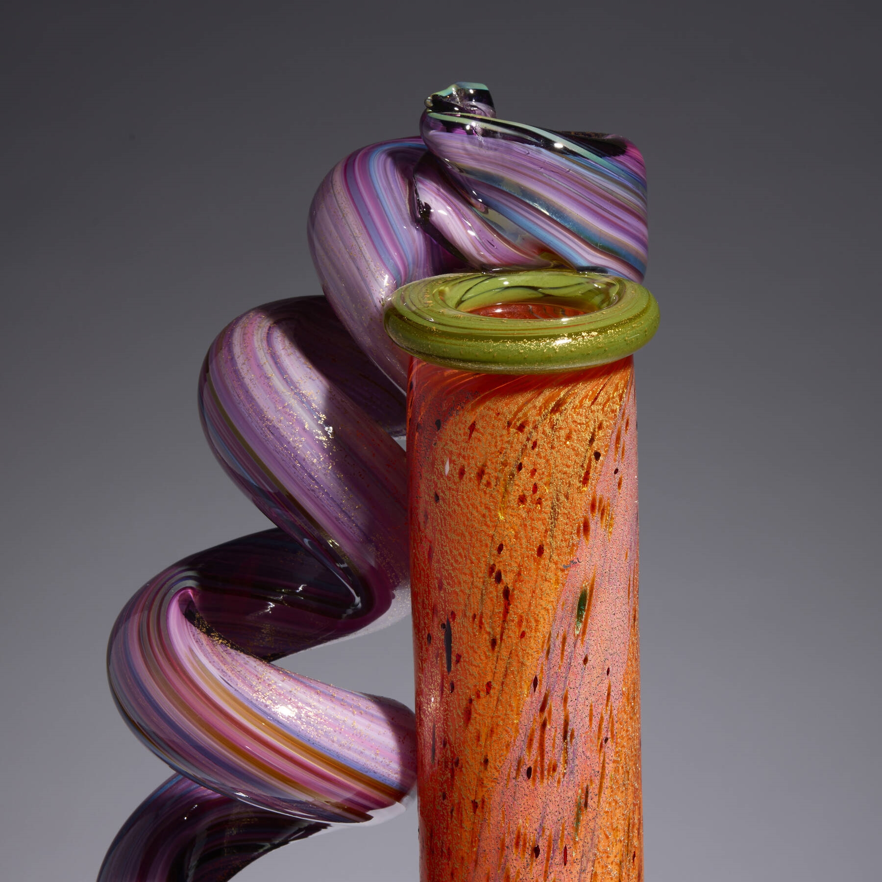 Dale Chihuly | Gold over Vermilion Venetian (1990) | MutualArt