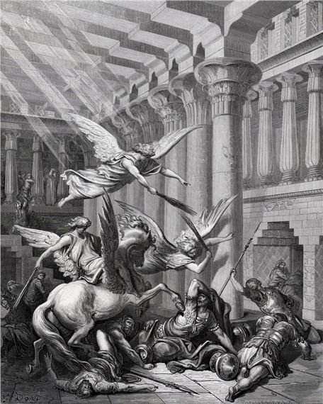 Gustave Doré | God Punishes Heliodorus (1880) | MutualArt