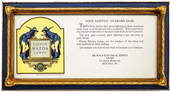 Maxfield Parrish | Edison Mazda Lamps (1924) | MutualArt