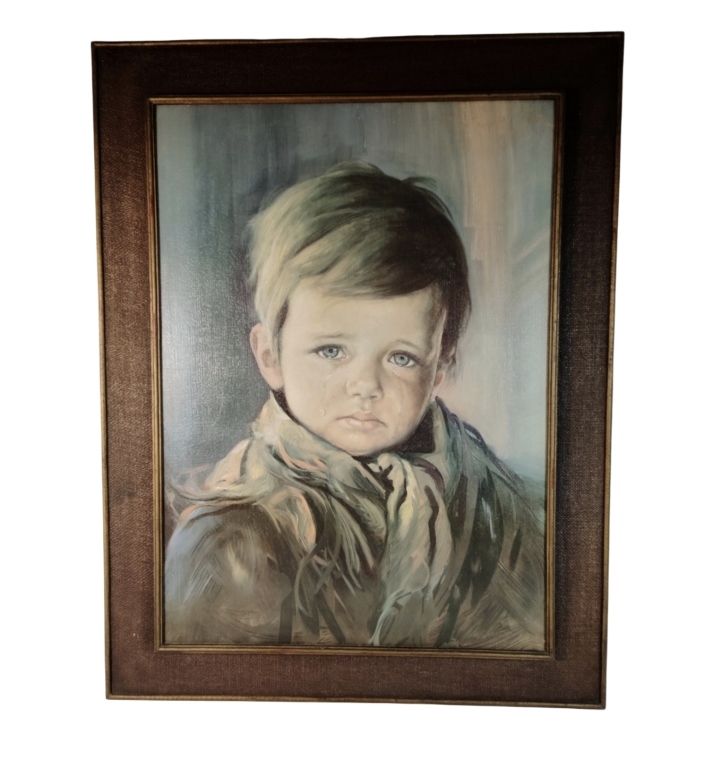 Giovanni Bragolin | Crying Boy Print - Estampa do Menino Chorão | MutualArt