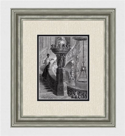 Doré Gustave | Orlando Furioso Woodcut Anselmo & His Host (1880) | Artwork performance at ...