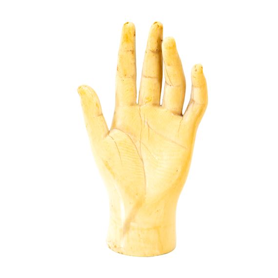 Philippine School, 19th Century | An ivory hand of a female saint ...