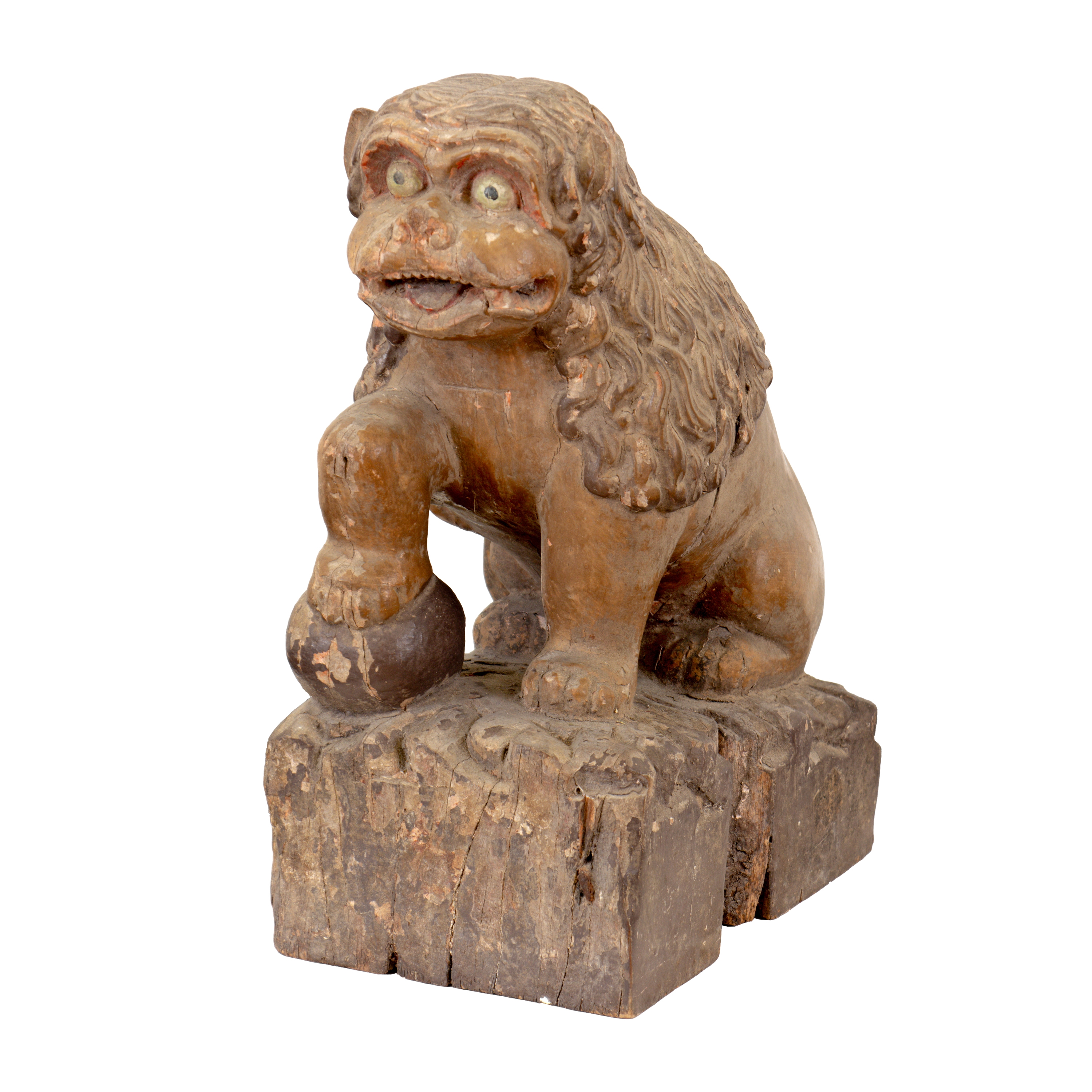 Philippine School, 19th Century | A rare male guardian foo dog figure ...