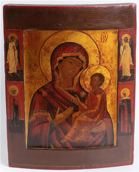 Russian School, 19th Century | Gottesmutter von Tichwin (19) | MutualArt