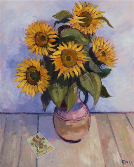 Richard Croft | SUNFLOWERS' HOMAGE TO VAN GOGH | MutualArt