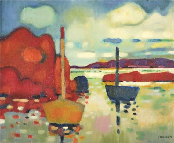Guy Charon | Two boats at rest | MutualArt