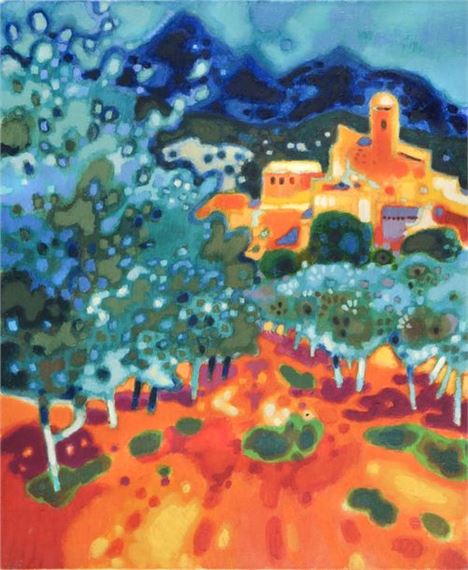 Guy Charon | Perched on the olive trees | MutualArt