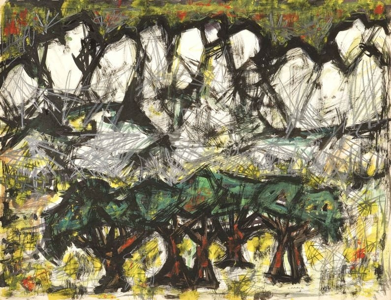 Guy Charon | Fields of olive trees | MutualArt