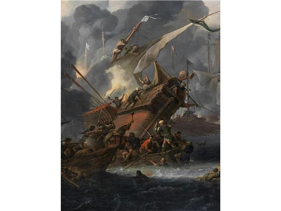 Johannes Lingelbach | THE BATTLE OF LEPANTO 1571 (1571) | MutualArt