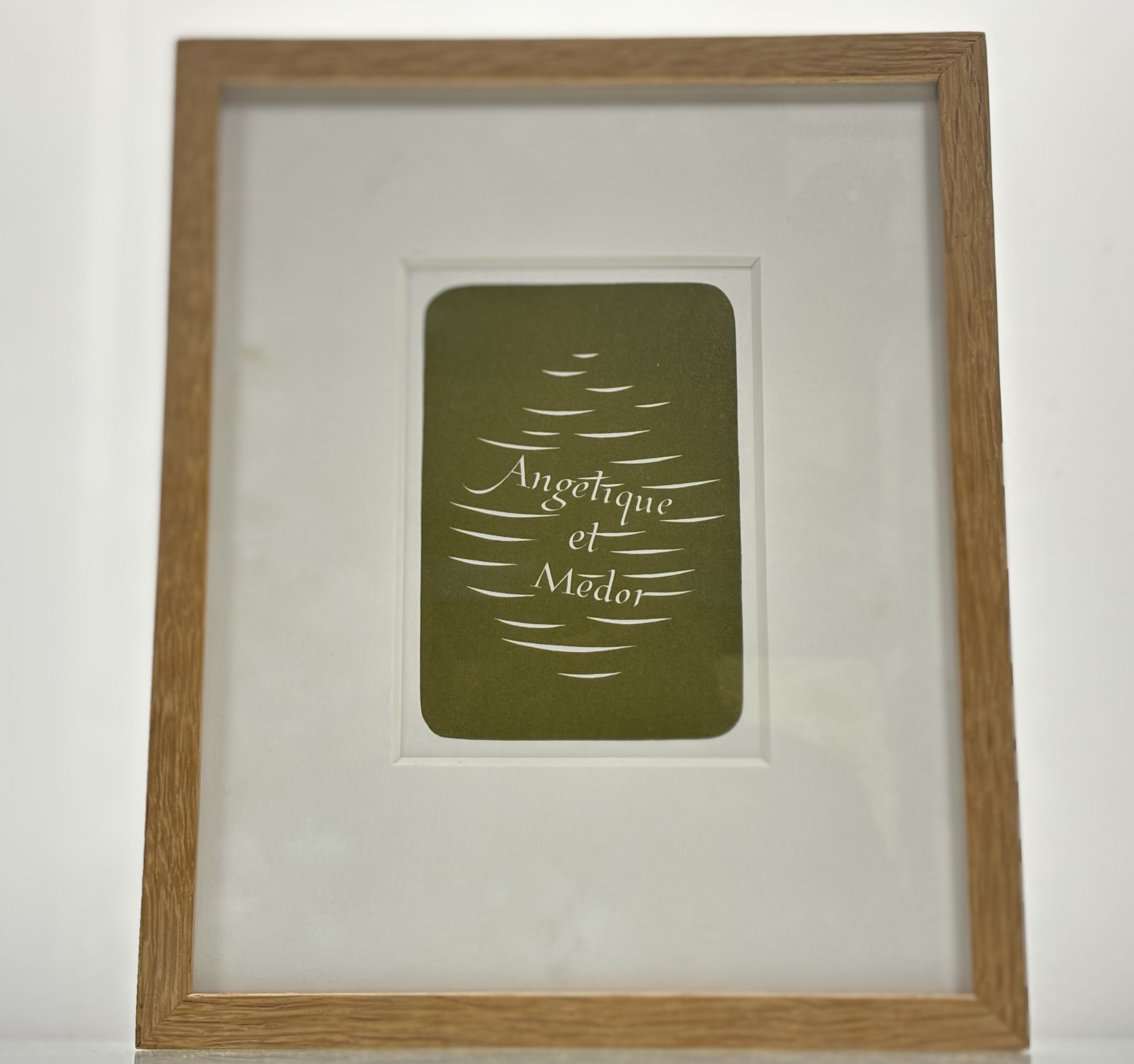 Ian Hamilton Finlay | Angetique et Medor (1981) | MutualArt