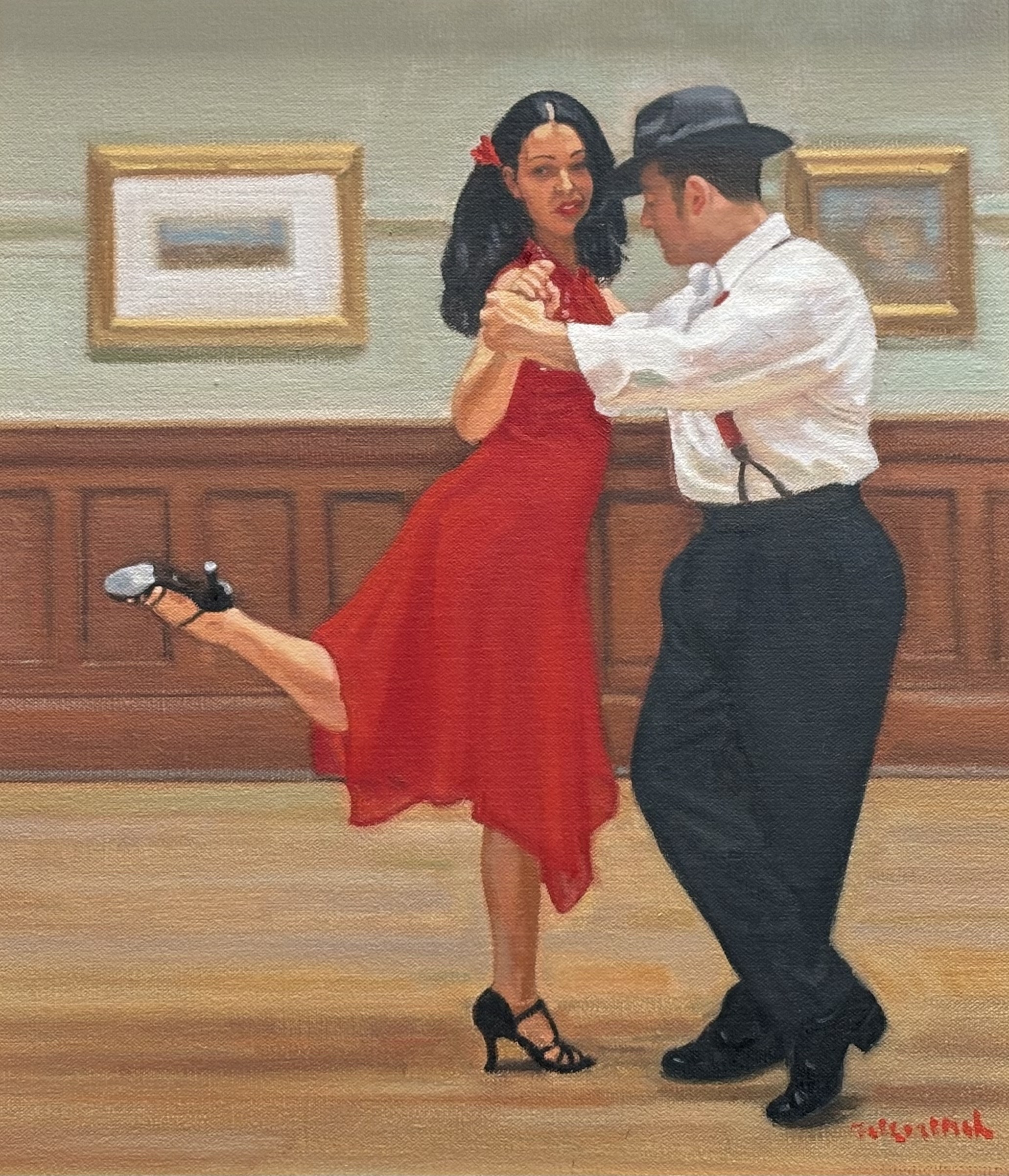 Andrew Fitzpatrick | Tango in the Red Dress | MutualArt