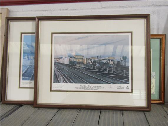 Ivan Berryman | Four framed and glazed railwayana prints of the Isle of ...