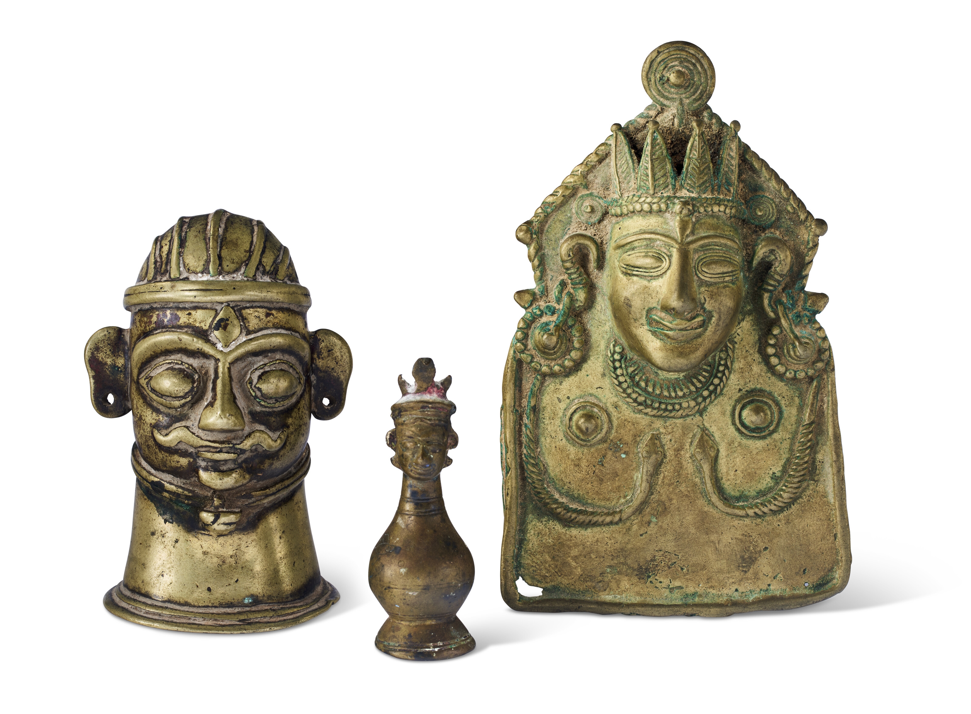 Indian School, 18th Century | A GROUP OF THREE BRONZE SHAIVITE FIGURES ...
