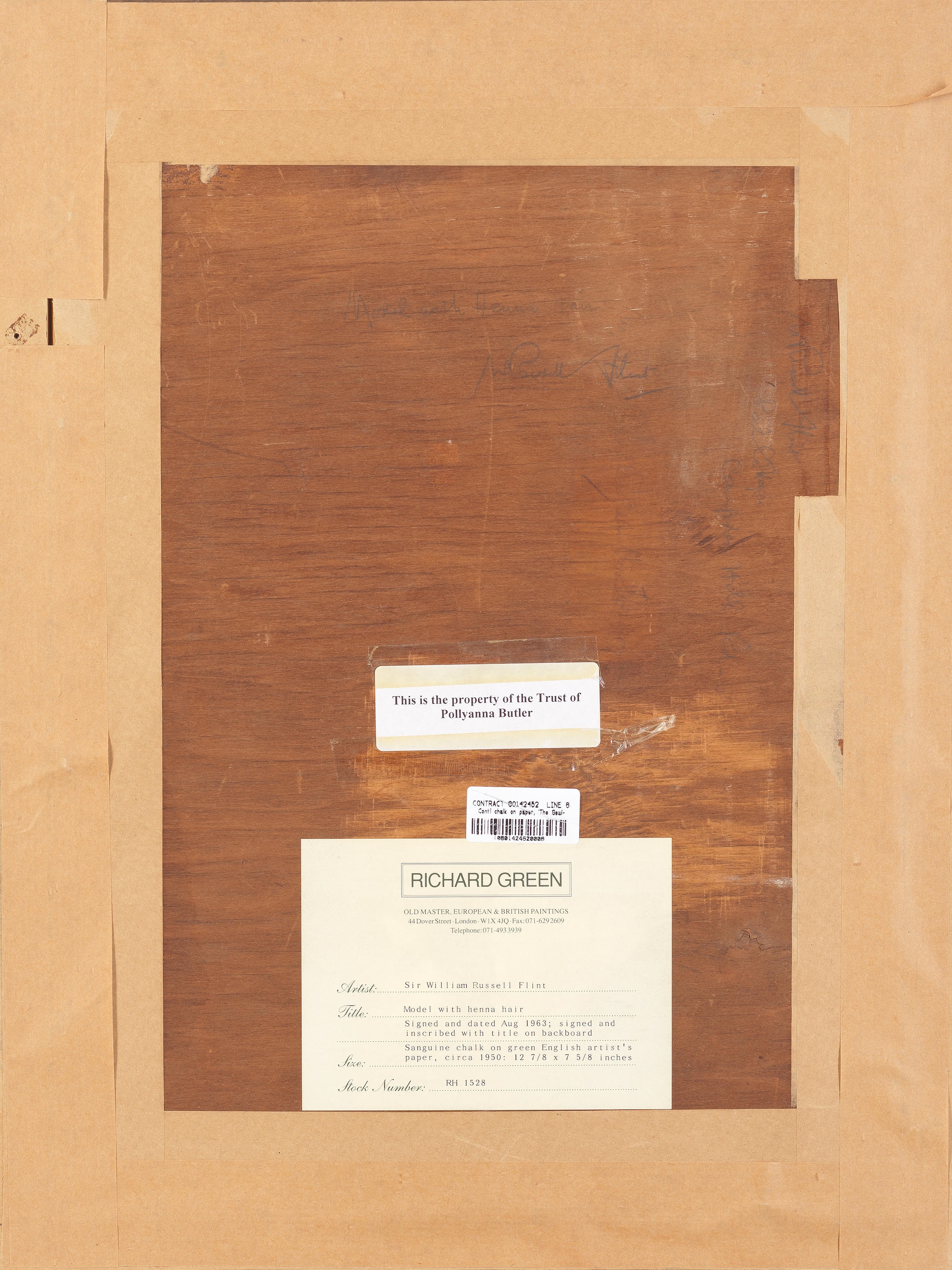 William Russell Flint | Model with henna hair; The sewing girl | MutualArt