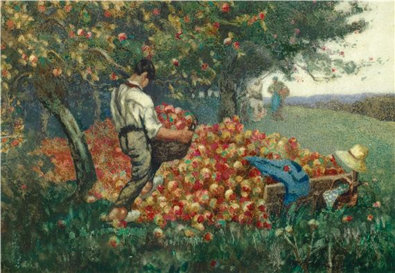 William Brock | Apple pickers (1911) | MutualArt