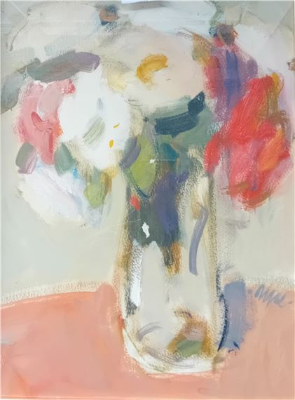 Gordon Byrce | Red and White Roses | MutualArt