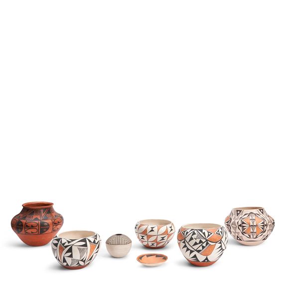 Marie Zieu‏ Chino | SEVEN ACOMA POTTERY OBJECTS | MutualArt