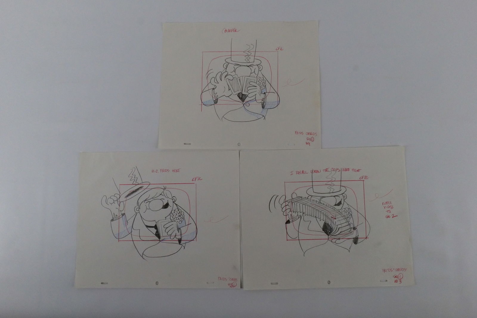 Jack Dazzo | Grouping of Original Animation Art for Frito Lay TV ...