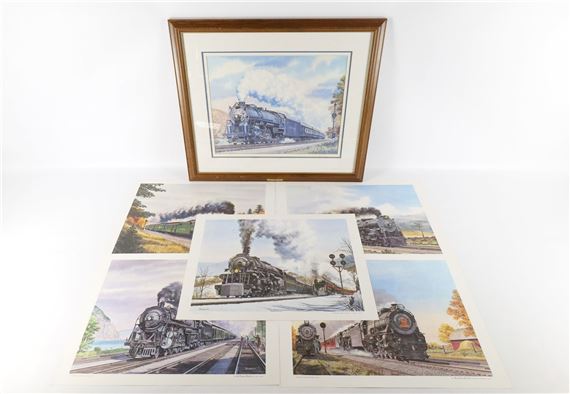 Howard Fogg | Lot of Railroad Lithographs | MutualArt