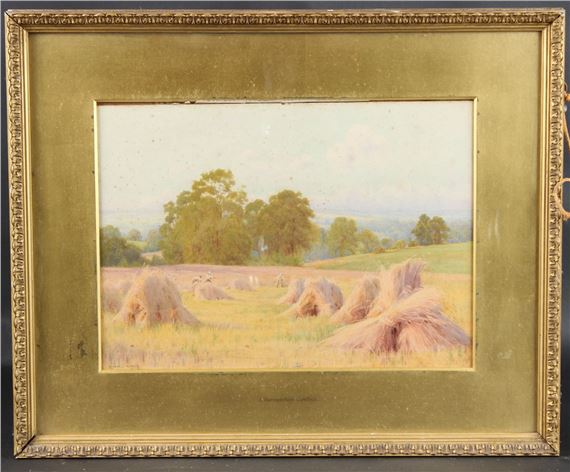 George Marks | A Warwickshire Cornfield | MutualArt