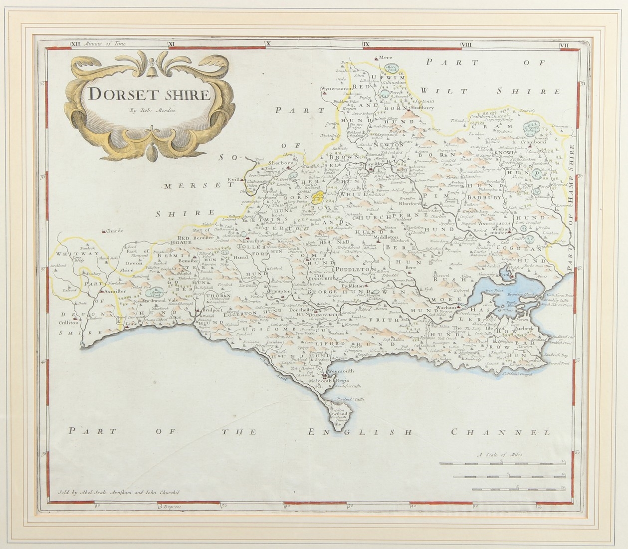 Robert Morden | Map of Dorset Shire | MutualArt