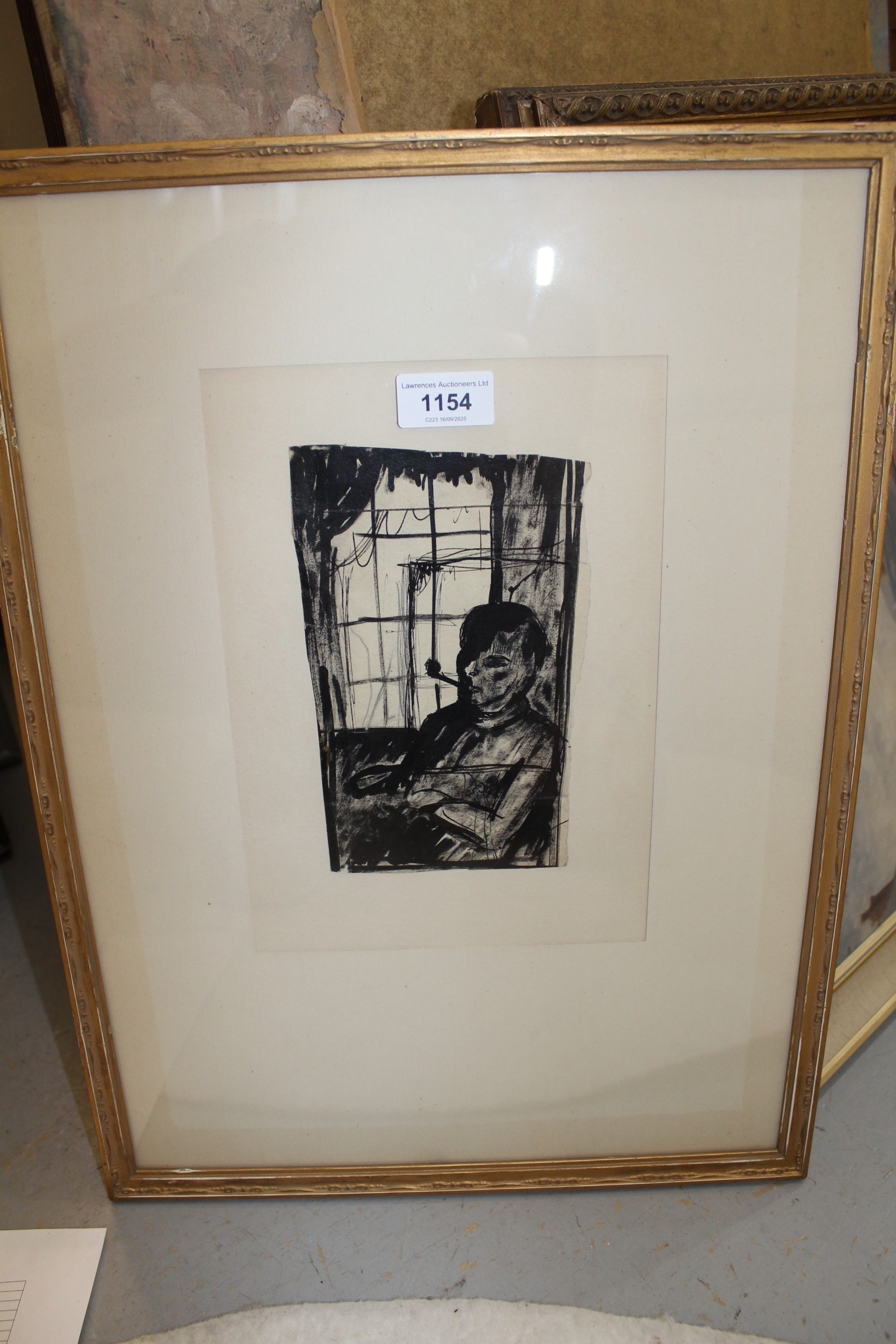 John Minton | young man seated by a window | MutualArt