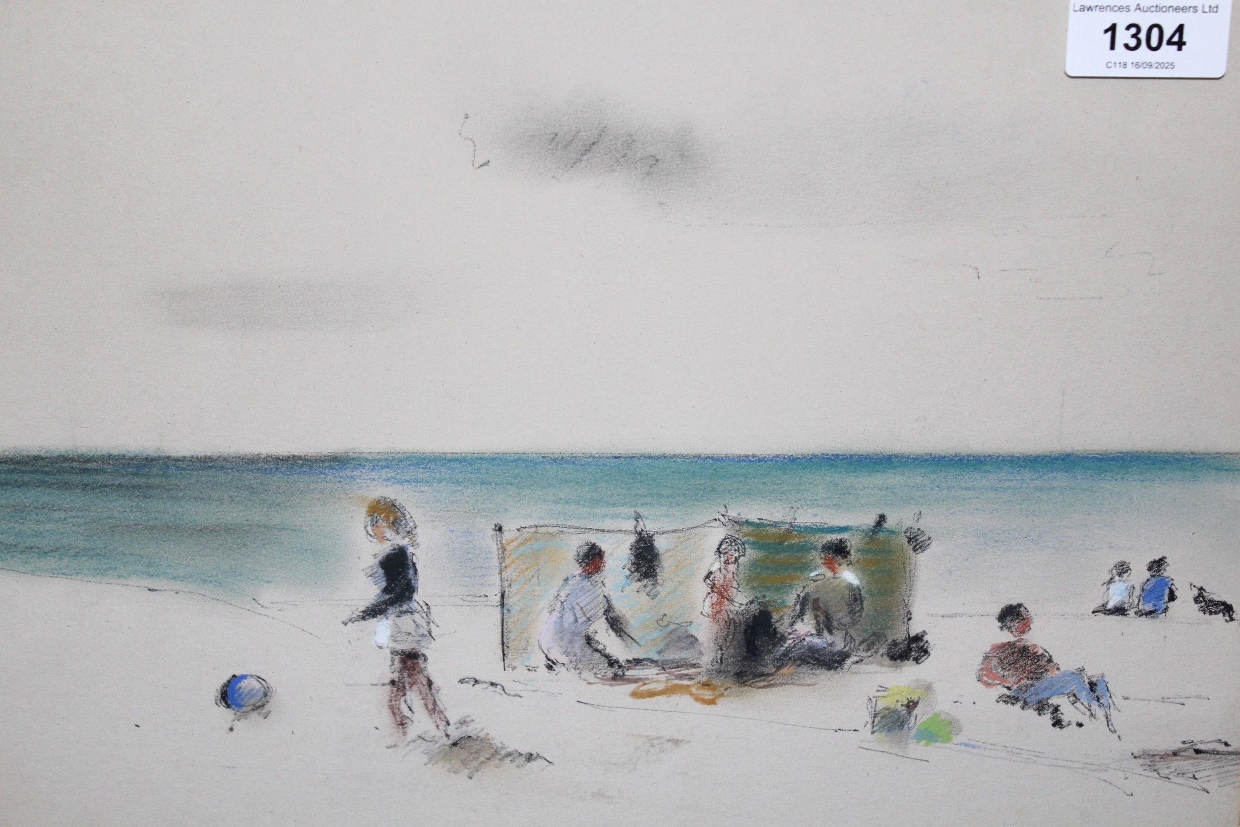 Pier Luigi Baffoni | figures on a beach | MutualArt
