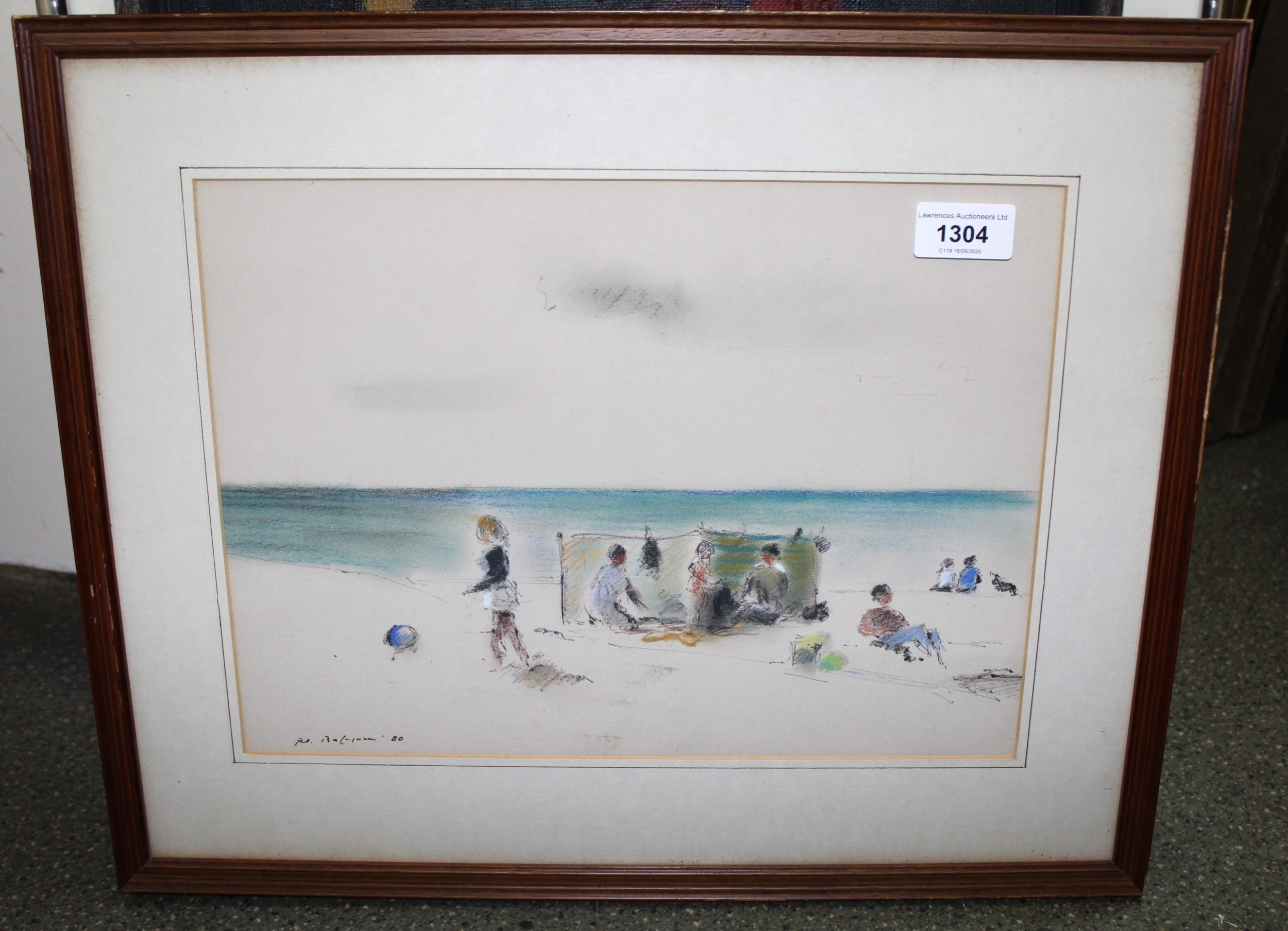 Pier Luigi Baffoni | figures on a beach | MutualArt