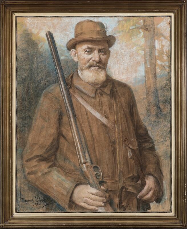 Heinrich Dohm | Portrait of huntsman and merchant Andreas Hansen (1913 ...
