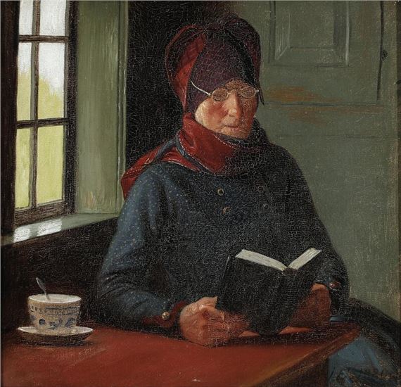 Johan Julius Exner | Sunday at Mother Lydum (1880) | MutualArt