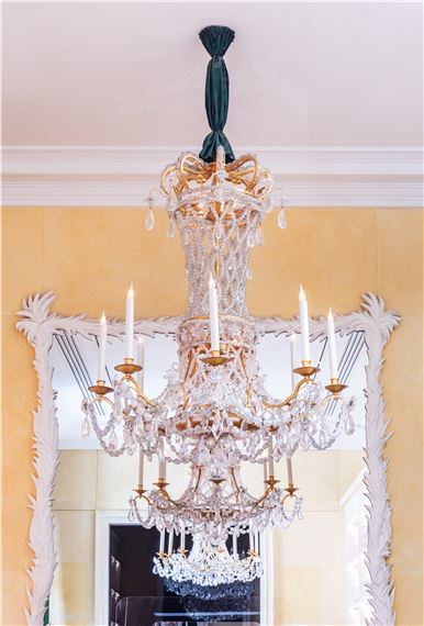 Maison Delisle | A pair of eight-light gilt-metal and glass chandeliers ...