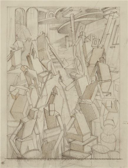 Mario Armond Zamparelli | Cubist figures in motion | MutualArt