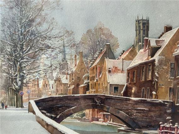 Togla-Leris | Snow in Bruges | MutualArt