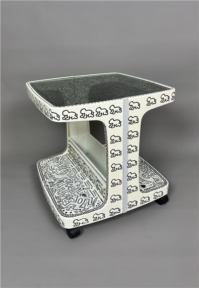 Keith Haring | Pop Shop rolling table (1990) | MutualArt