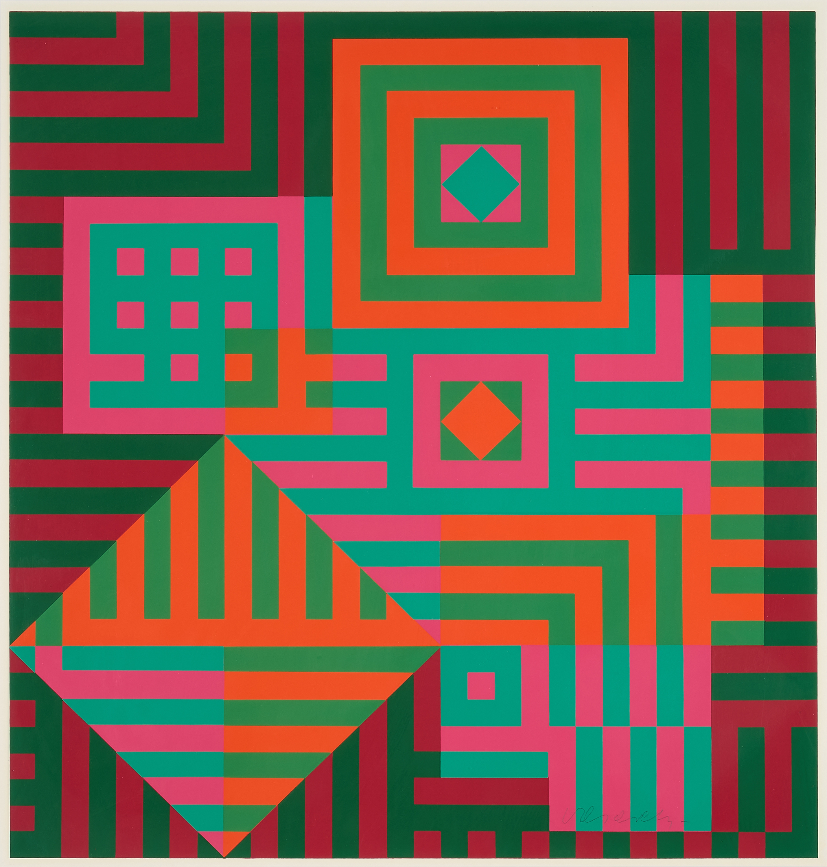 Victor Vasarely | From: Planetary Folklore (1964) | MutualArt